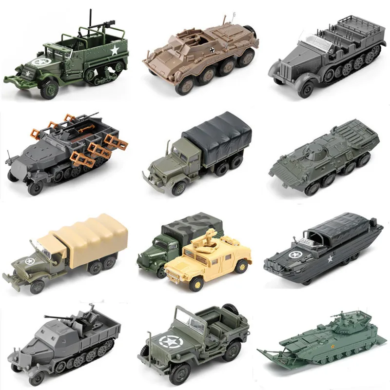 4D-1-72-Militaire-Voertuigen-Montage-Puzzel-Model-Truck-Tank-Hummer-War ...