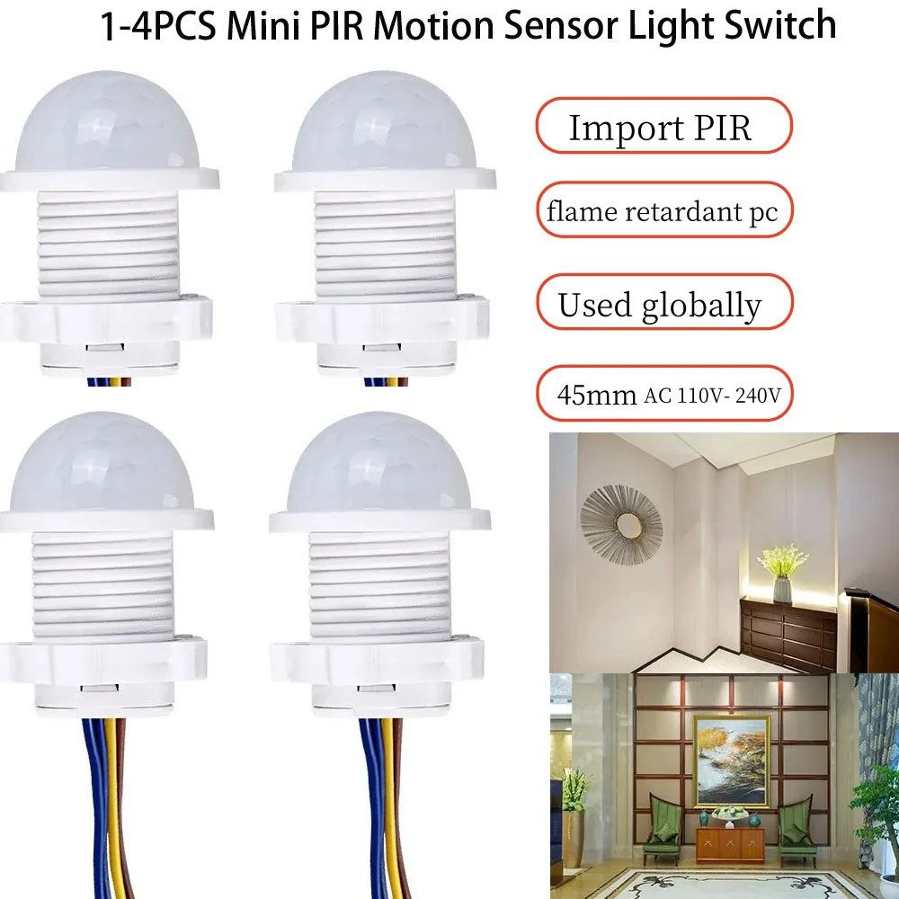 Sensor-Detector-Smart-Switch-PIR-Motion-Infrared-Body-Detector-Switch ...