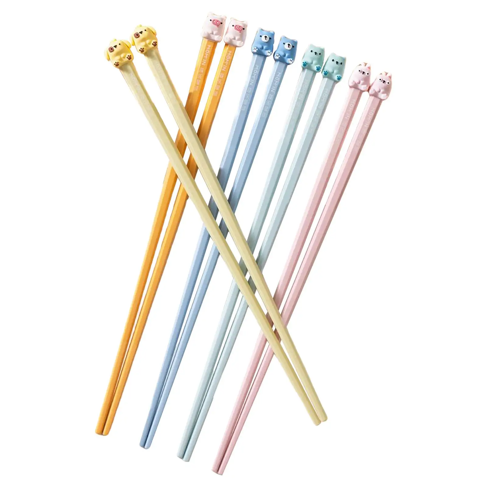 5-Pieces-Colorful-Chopsticks-Tableware-Dinnerware-Cute-Chopstick-Set ...