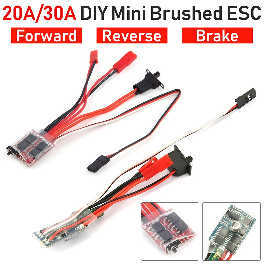 20A-ESC-30A-Brushed-ESC-RC-Motor-Micro-ESC-Electric-Speed-Controller-2S ...