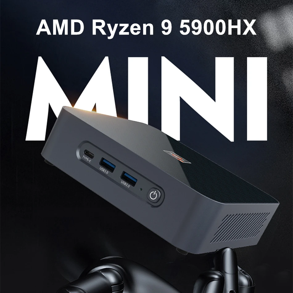 Topton AMD Gaming Mini PC Ryzen 9 5900HX Ryzen 7 5825U 2*DDR4 NVMe SSD ...
