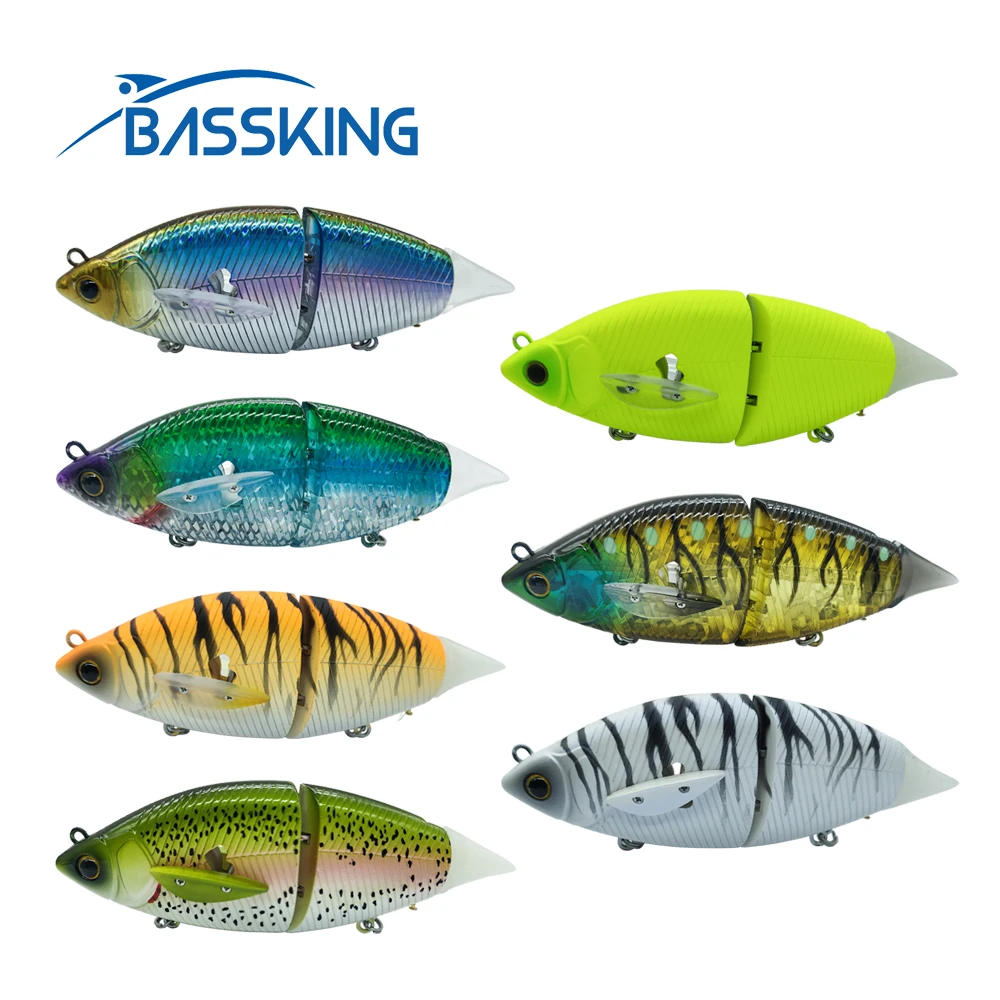 BASSKING-Floating-Pencil-Fishing-Lures-Jointed-Swimbait-Wobblers-with ...