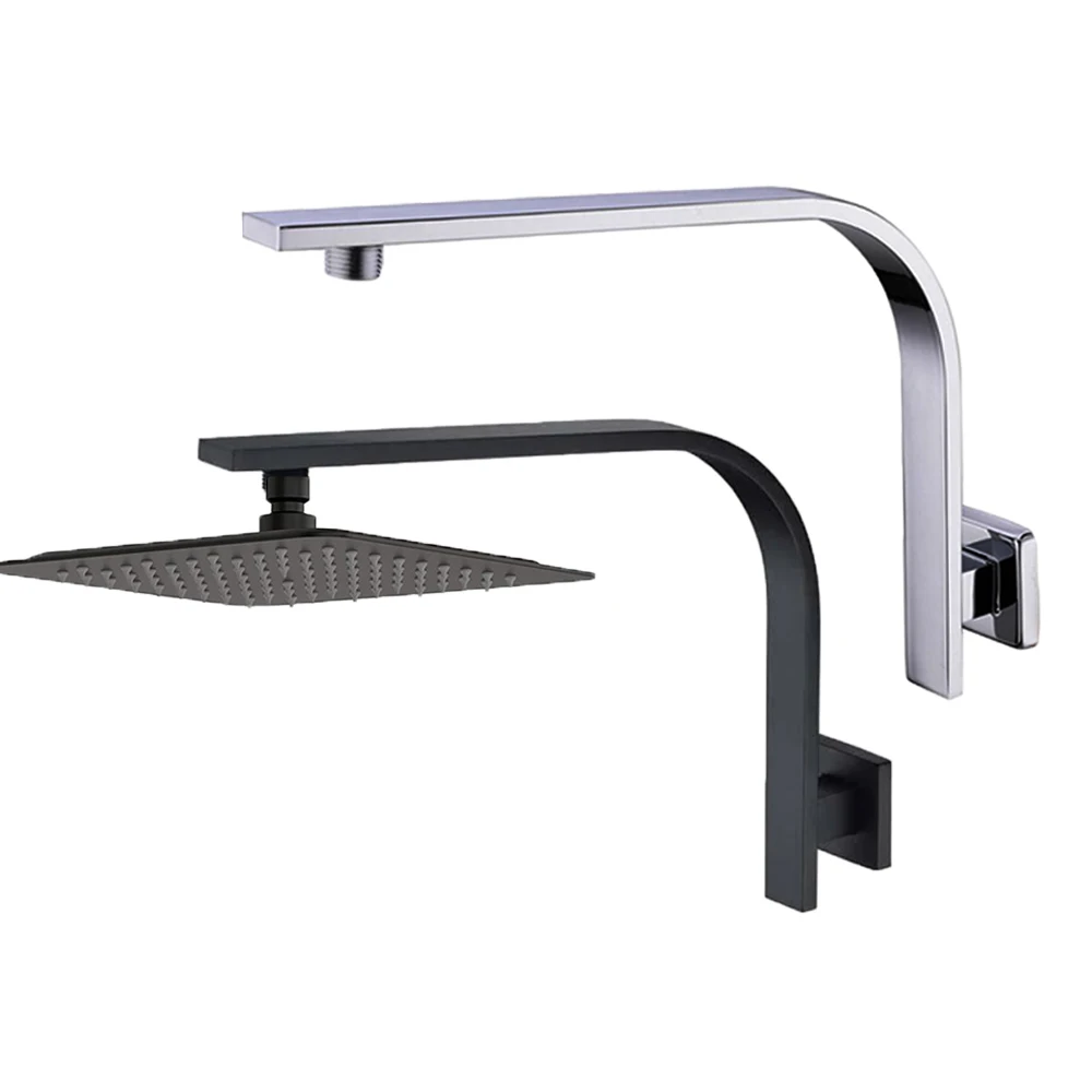 Brass-Bathroom-Shower-Arm-Extension-Wall-Mounted-Rainfall-Head-Bracket ...