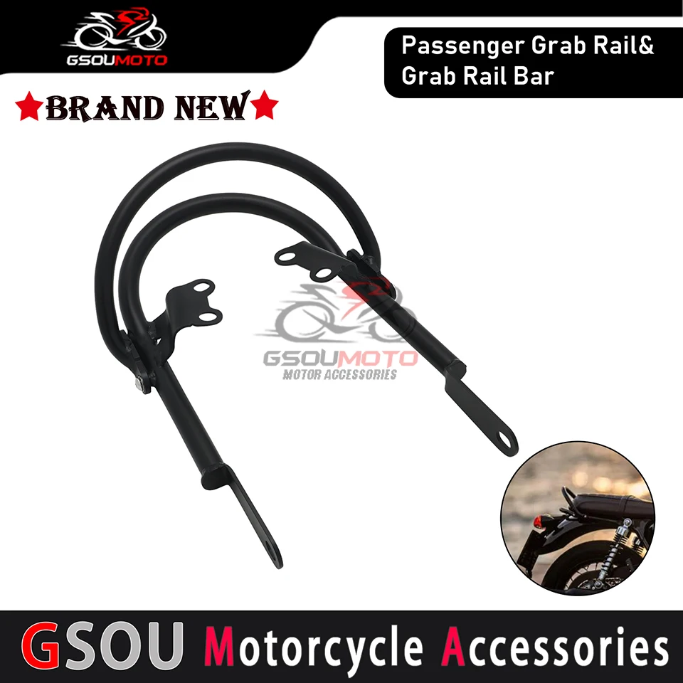 Motorcyle Handle Grips Rear Grab Rail & Seat Grab Rail Bar For Triumph ...