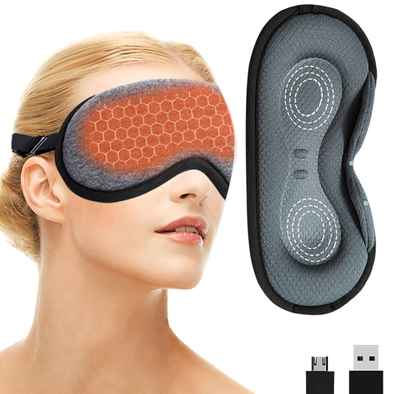 3D-heated-massage-eye-mask-portable-waterproof-gray-sleep-shading-eye ...