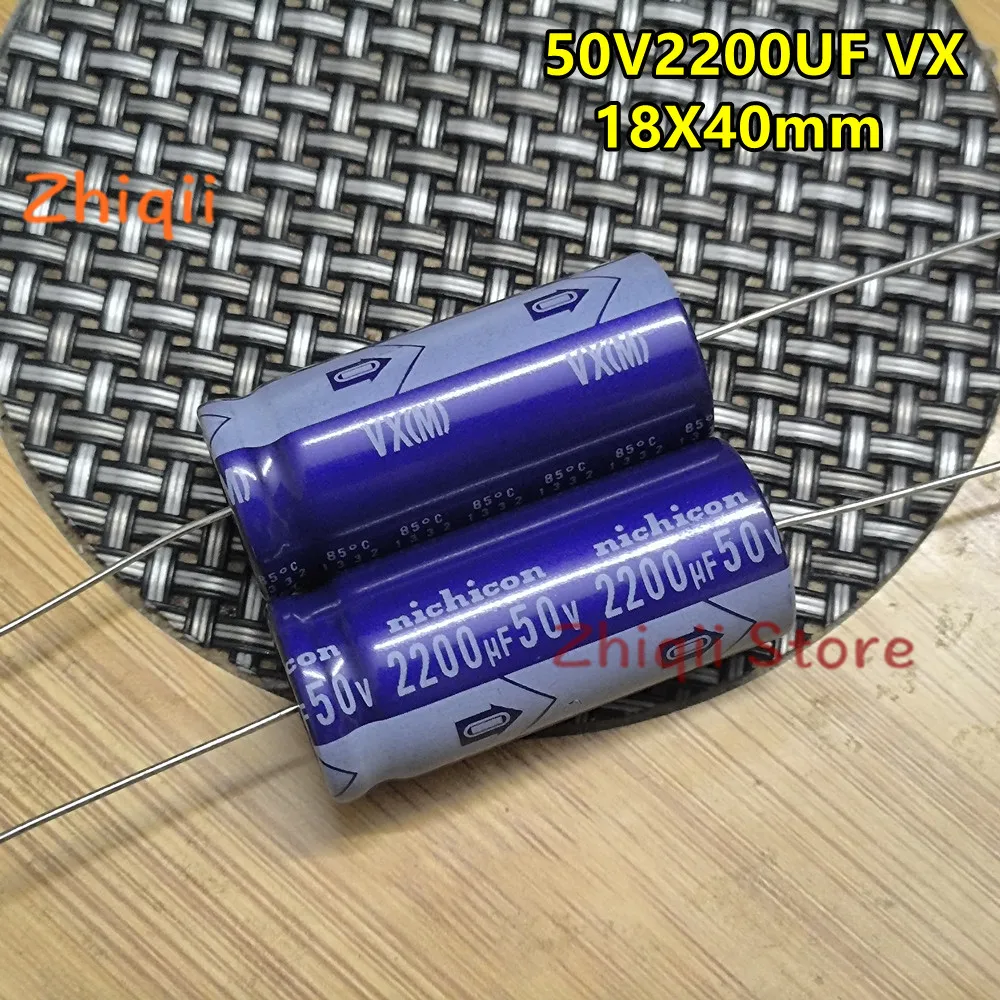 2pcs-5pcs-2200uF-50v-Nichicon-VX-50V2200UF-18x40mm-Axial-Electrolytic ...