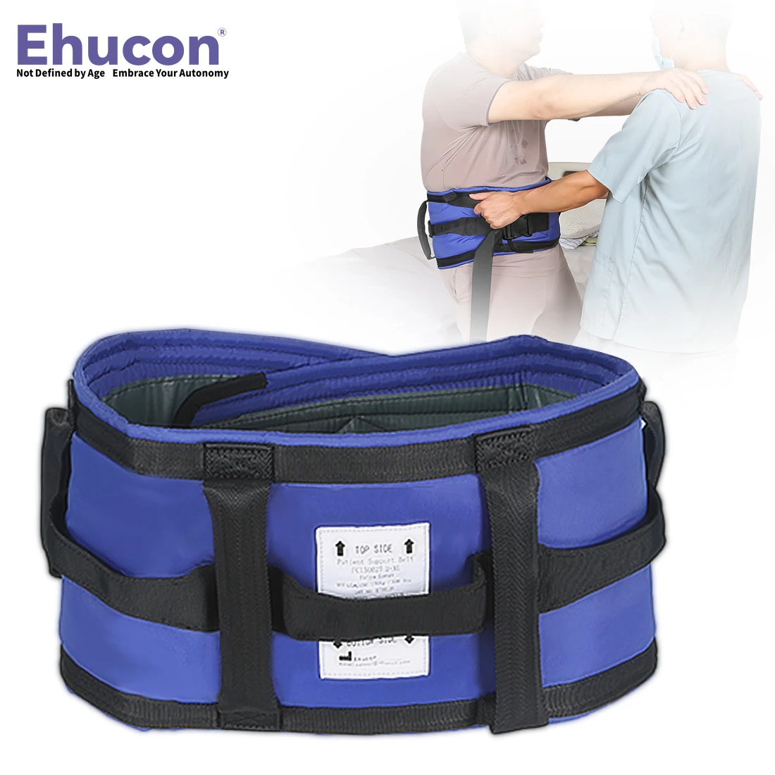 Ehucon Gait Belt for Seniors Transfer Belt Quick Release Buckle, Padded ...