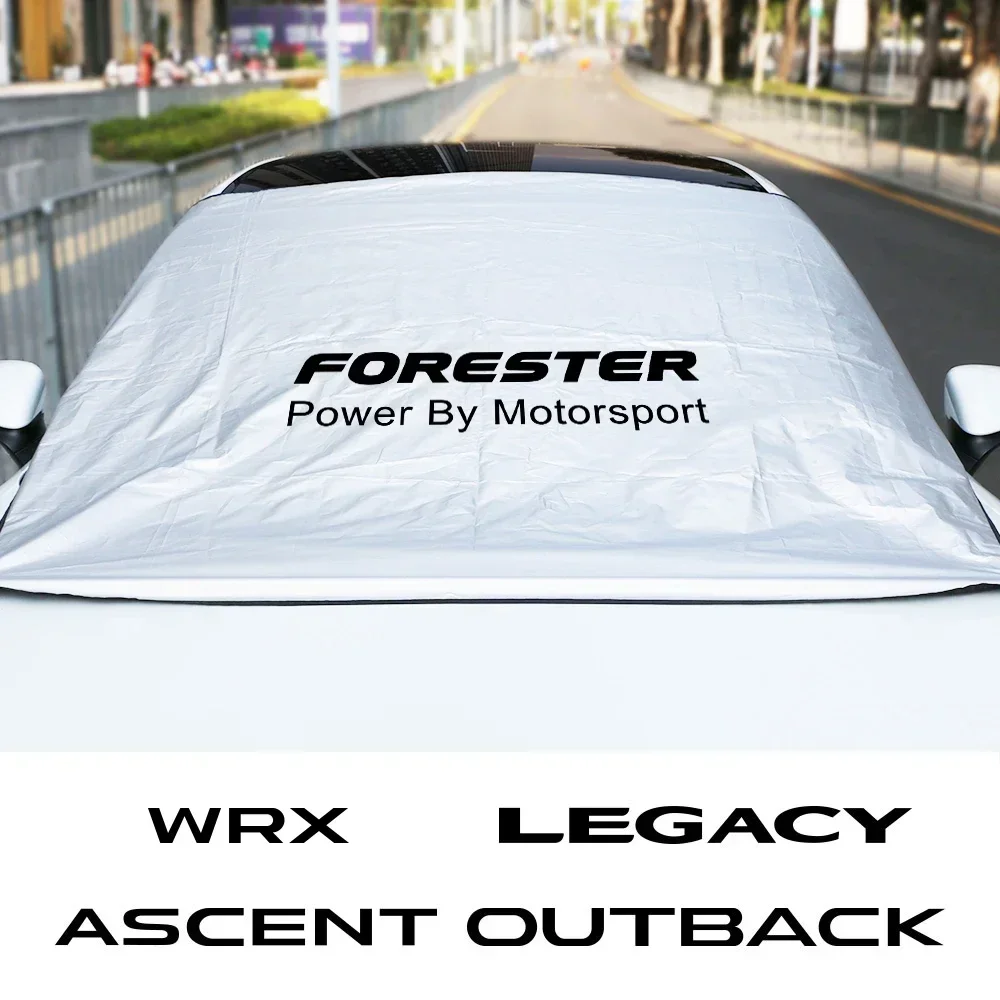 For Subaru Forester XV Outback Legacy WRX BRZ Ascent Car Windshield Sunshade Front Window Winter ...