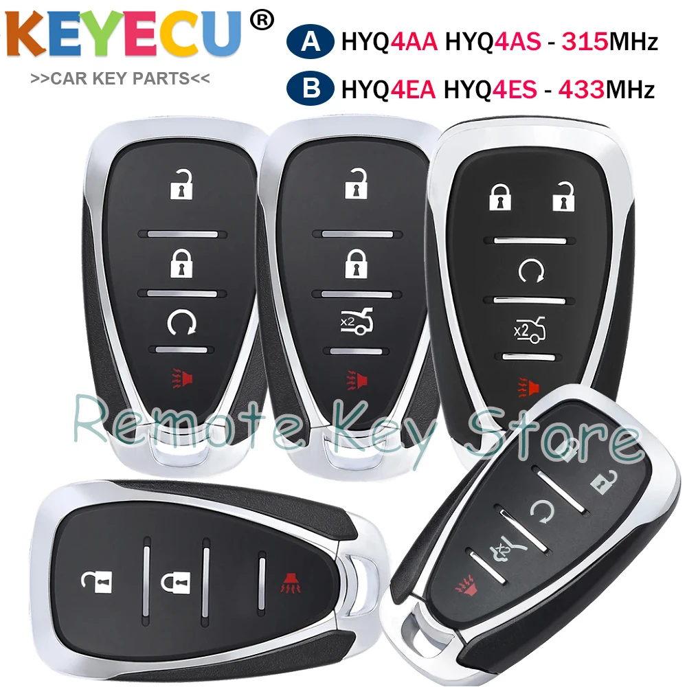 HYQ4AA HYQ4EA HYQ4AS HYQ4ES Smart Remote Key Fob for Chevrolet Bolt ...