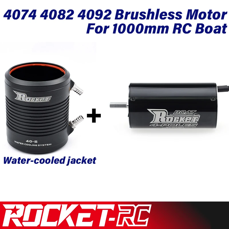 Surpass Hobby 로켓 4074 4082 4092 방수 브러시리스 모터 수냉 재킷, 600 800mm RC 보트 고속 ...