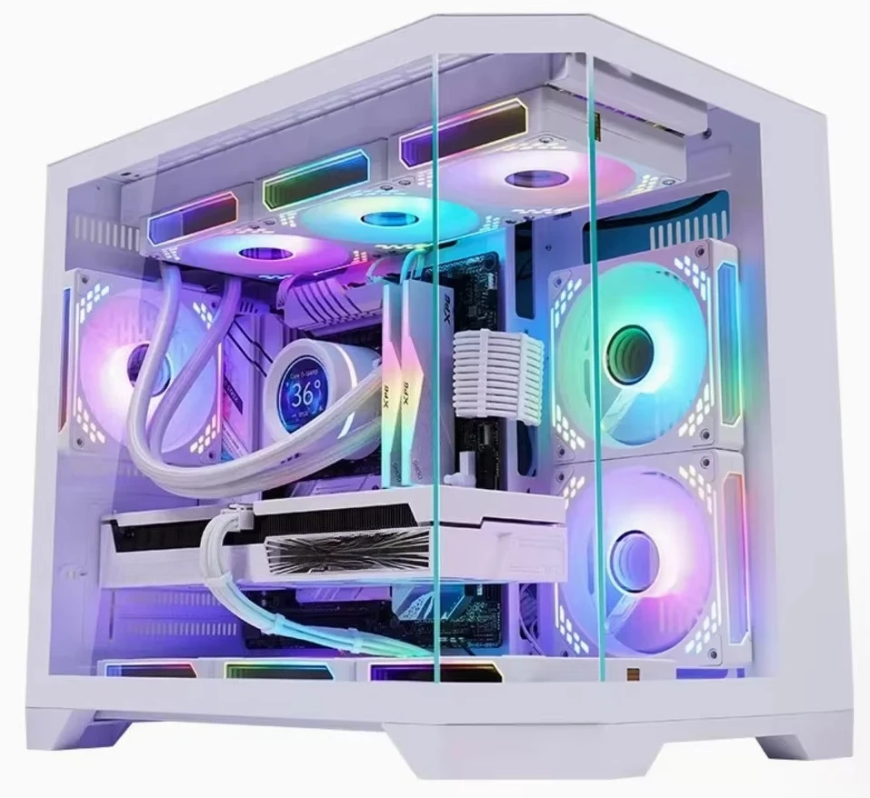 CS090 Caja de PC para juegos de escritorio de torre media, nuevo diseño ...