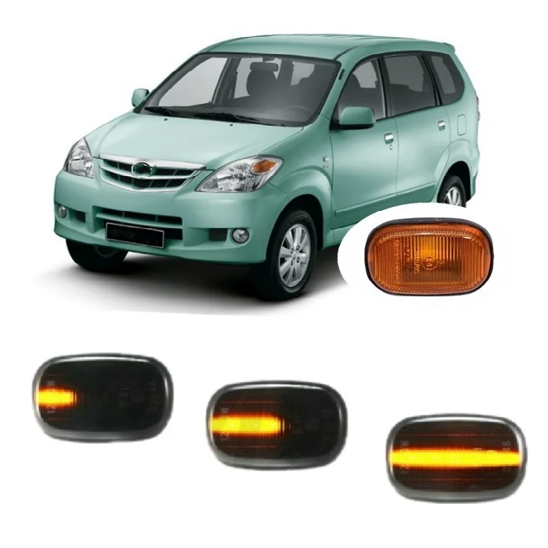 Sequencial-LED-Side-Marker-Signal-Light-para-Toyota-Avanza-F601-F602 ...