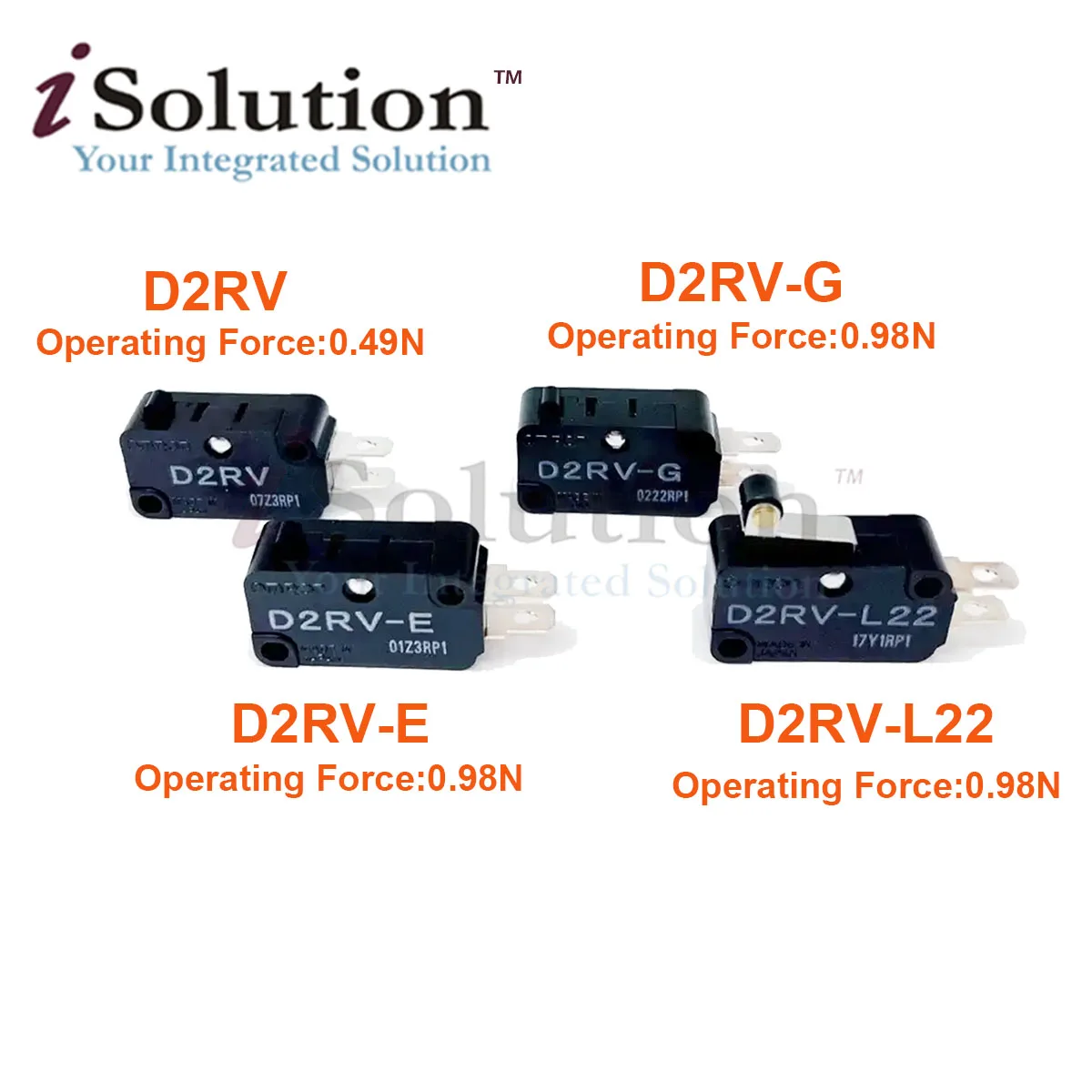 新しいオリジナル D2RV D2RV-E D2RV-G D2RV-L22 リミットスイッチ SPST-NO 0.25A 100V シャーシ ...