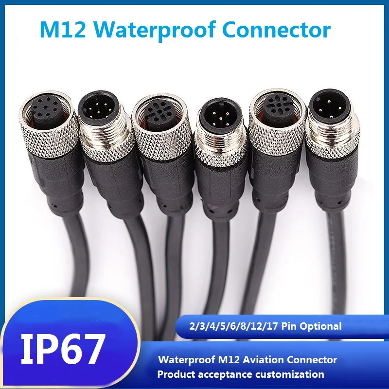 Industrial-Adapter-3m-5m-Shielded-Cable-2Pin-3Pin-4Pin-5Pin-6Pin-8Pin ...