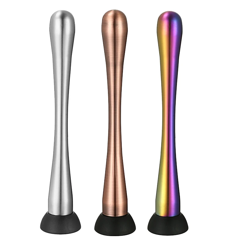 Stainless Steel Cocktail Muddler Mashes Fruits, Herbs and Spices for ...