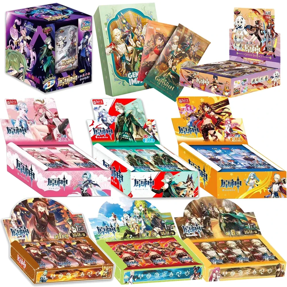 Anime-Genshin-Impact-Cards-TCG-Game-Collection-Pack-Booster-Box-SSR ...