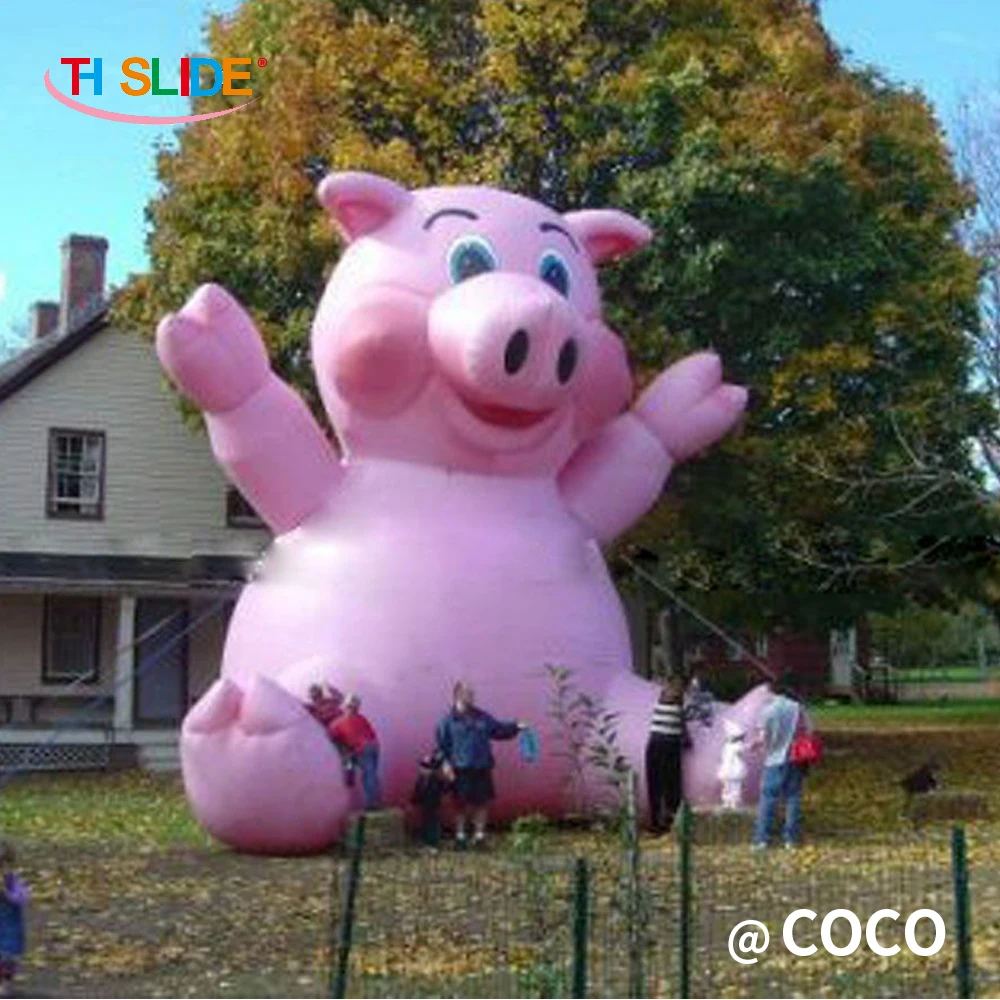 Giant-advertising-cute-inflatable-cartoon-pink-pig-model-outdoor ...