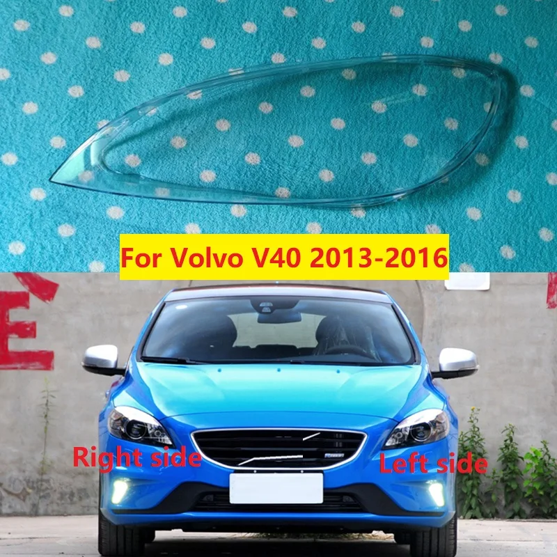 For Volvo V40 2013 2014 2015 2016 Headlamp Cover Headlights Shell ...