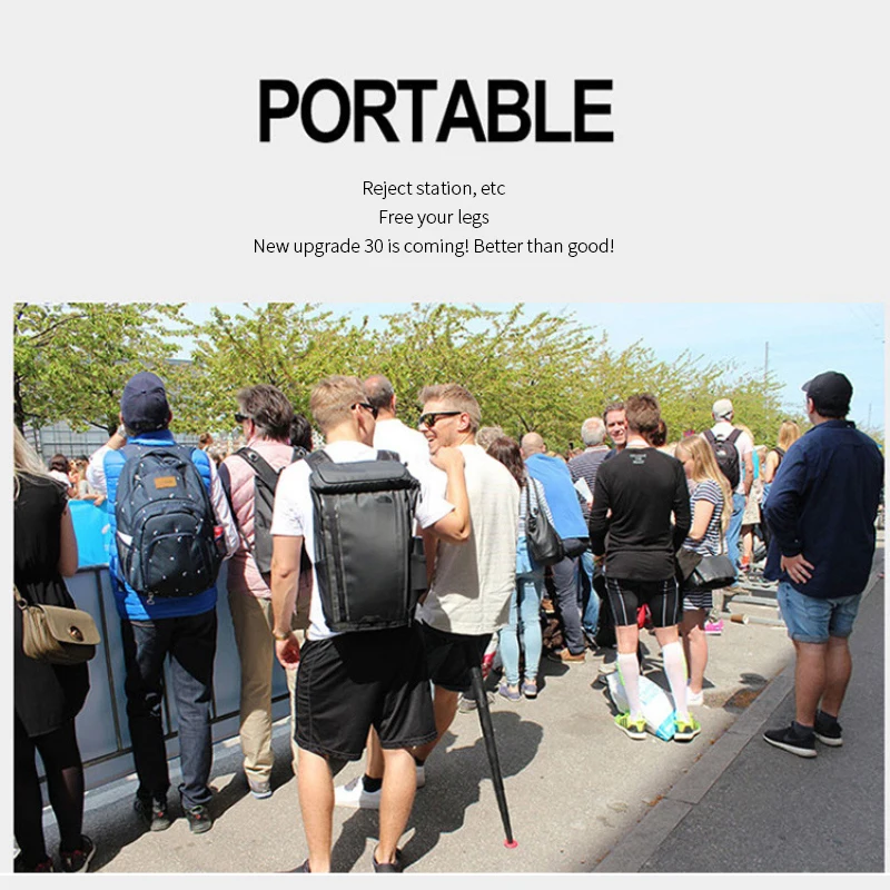 Lightweight Portable Folding Seat Walking Stick Cane Adjustable Height ...