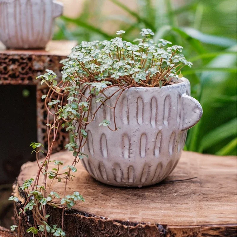 Unique-Ceramic-Coffee-Tea-Cup-Flower-Pot-Breathable-Succulent-Vase ...