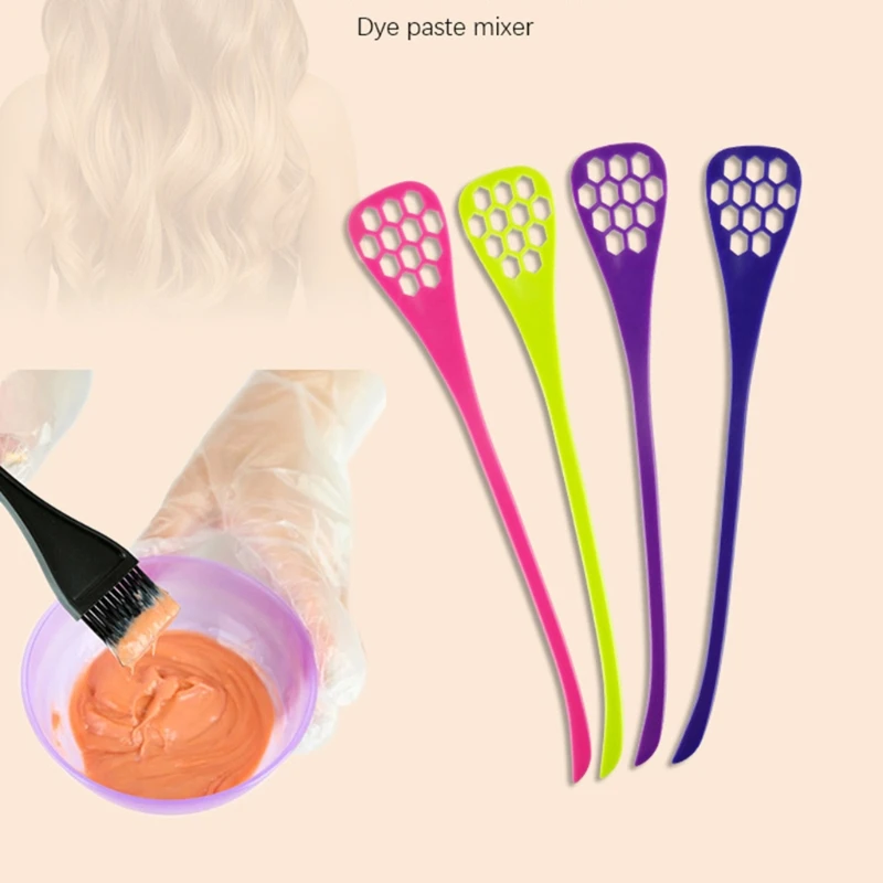 Salon Hairdressing Dyeing Brush Mixer Hair Dye Cream Honeycomb Stirring ...