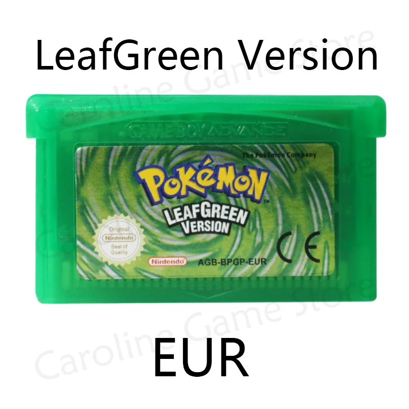 GBA Series 32-bit Video Game Cartridge Console Memory Card Emerald Fire ...