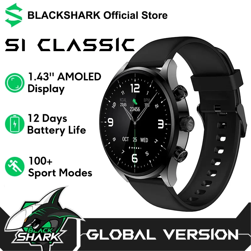Global Version Black Shark Watch S1 Classic Smartwatch 24H Health ...