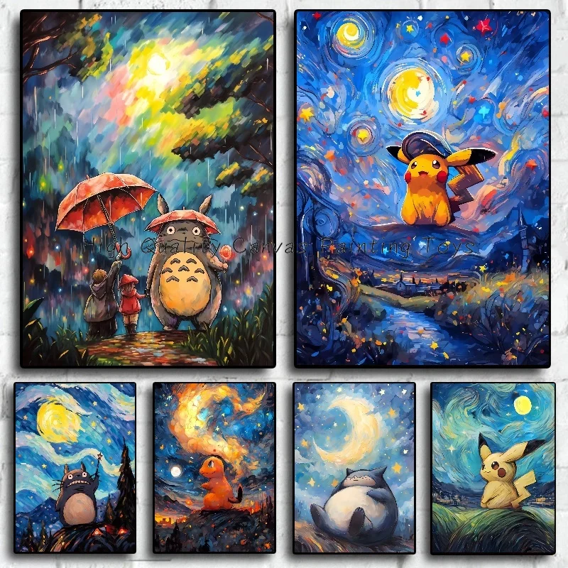 Pokemon Acrylic Paintings