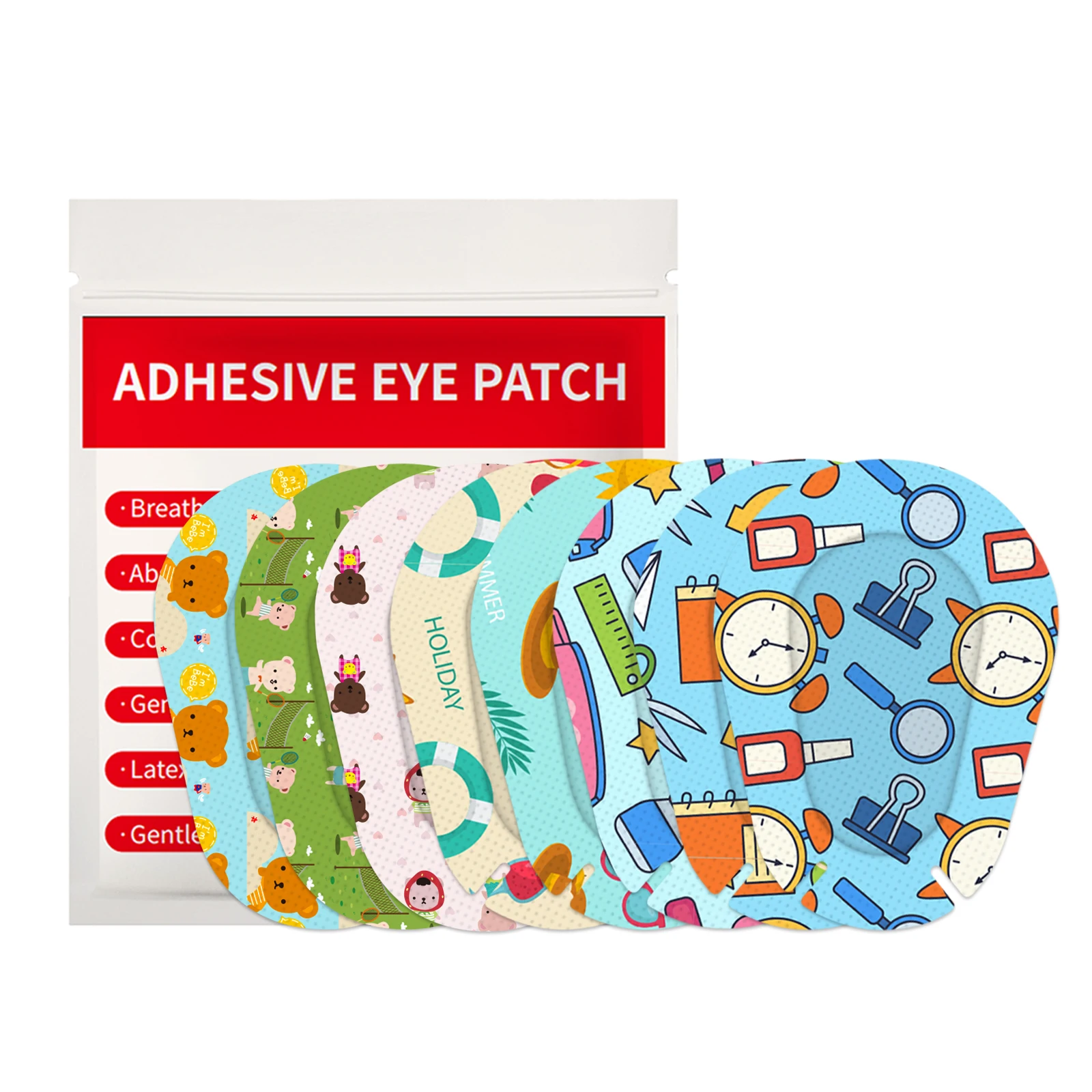 90Pcs-Cute-Adhesive-Eye-Patch-Amblyopia-Shading-Eye-Patch-Strabismus ...