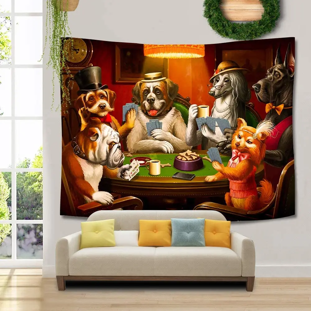 Dogs Playing Cards
