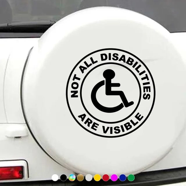 Disability Pride Stickers "Not All Disabilities Are Visible" Sticker ...