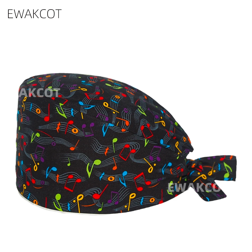 New-Surgical-Hat-100-cotton-nurse-scrub-cap-hospital-dentistry-doctors ...