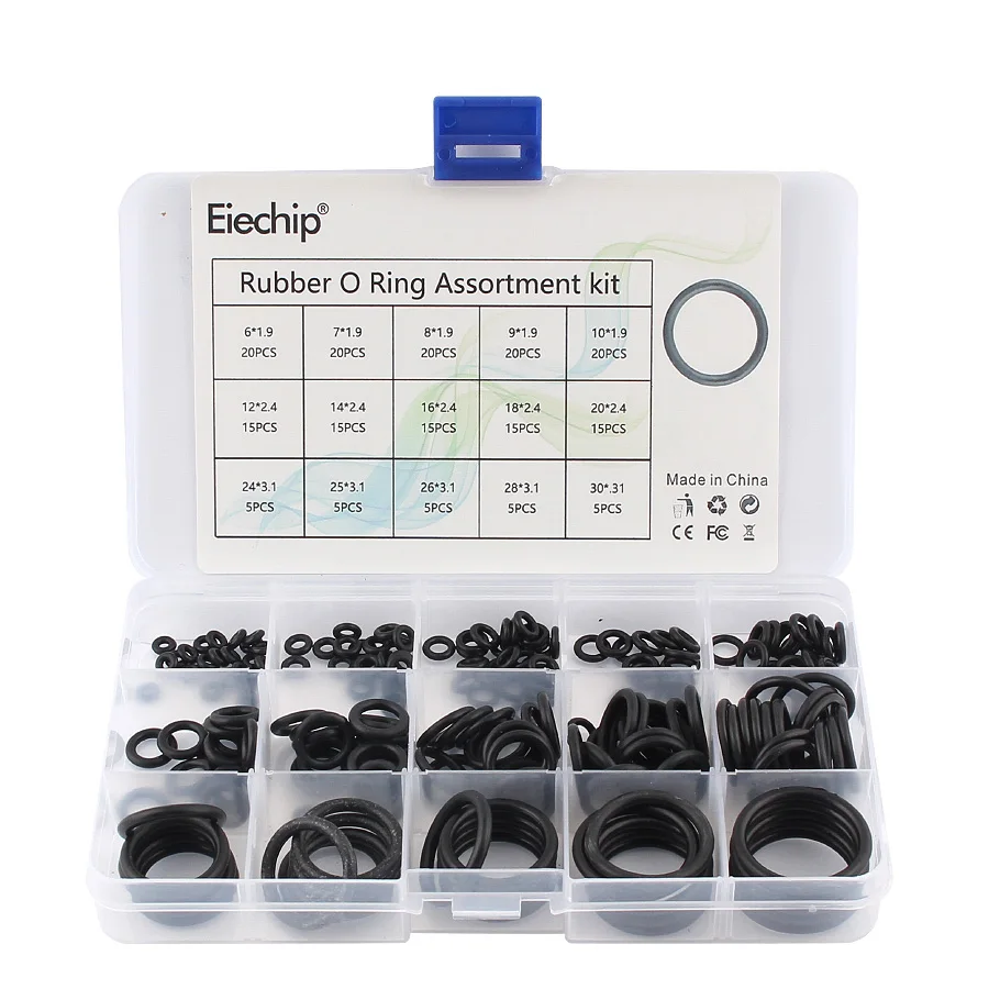 200PCS-set-Rubber-O-Ring-Assortment-kit-oring-Washer-Gasket-Sealing-O ...