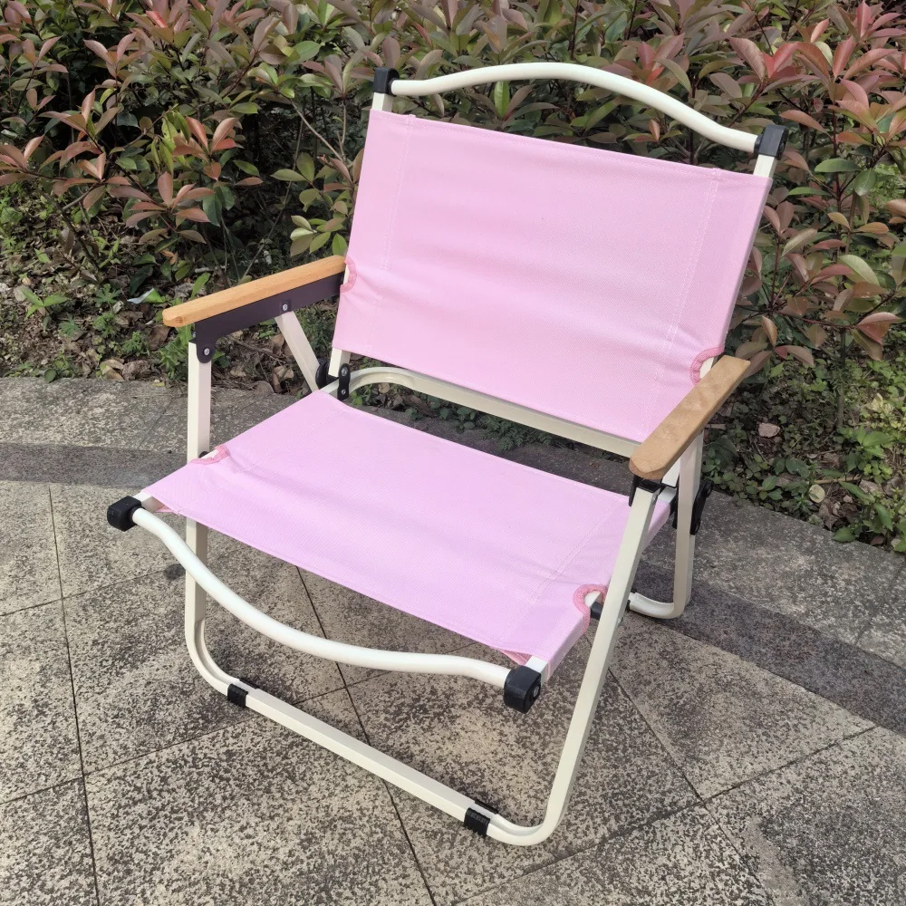 Pink-Folding-Chair-for-Camping-Portable-Kermit-Chair-Collapsible-Foot ...