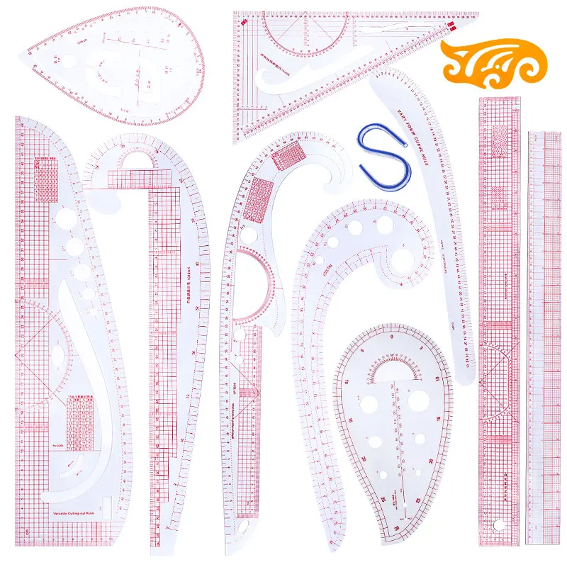 KRABALL-Sewing-Ruler-Set-Measure-Patchwork-Tailor-French-Curve-Ruler ...
