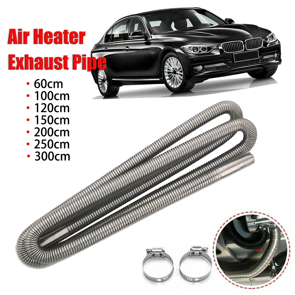 60/100/120/150/200/250/300cm Air Parking Heater Exhaust Pipe Tube Gas ...
