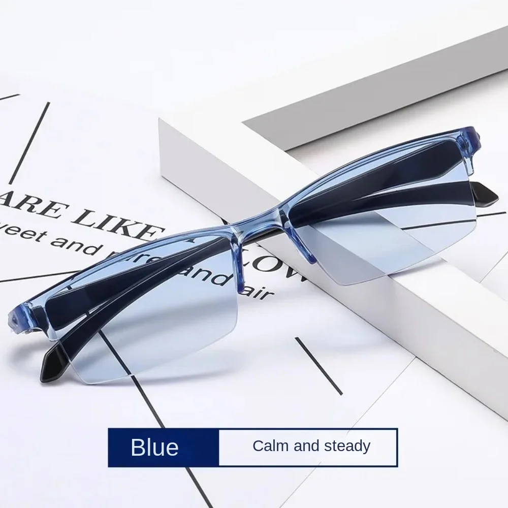 Smart Automatic Zoom Eyeglasses Anti-Blue Light Reading Glasses Men ...