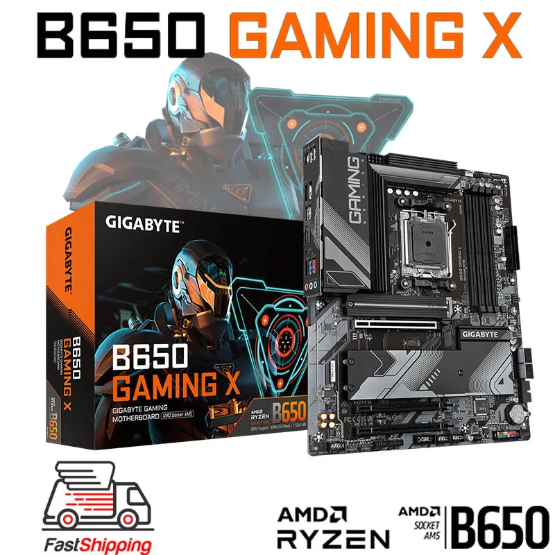 Am5 Placa-mãe B650 Ddr5 Gigabyte Ga B650 Jogo X Suporte Ryzen 7000 ...