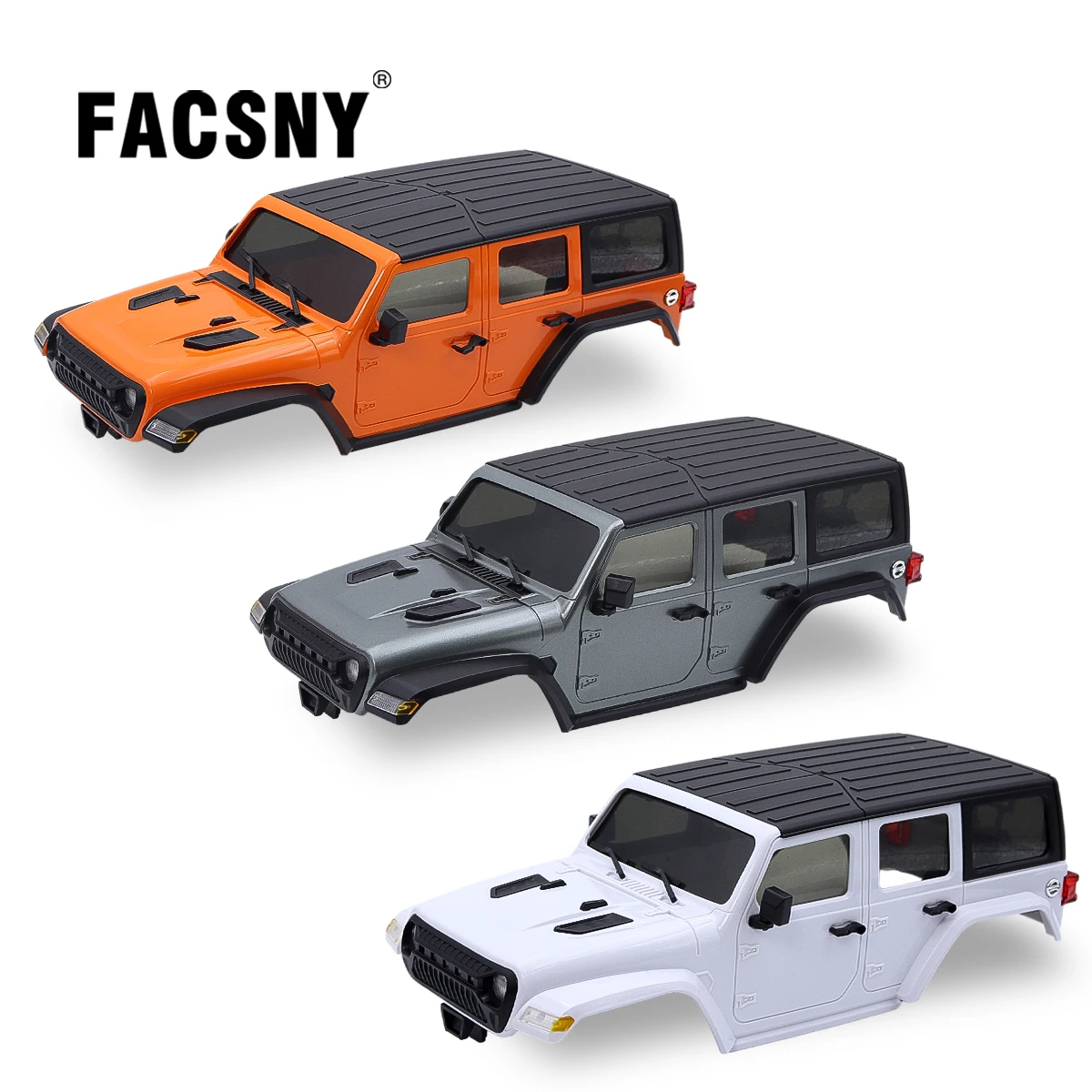 155mm-6-10in-Wheelbase-ABS-Hardtop-Body-Kit-With-Front-Rear-Bumpers-For ...