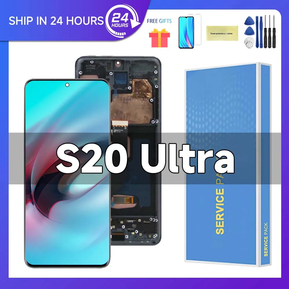 S20-Ultra-For-Samsung-6-9-For-Ori-S20U-G988-G988B-DS-LCD-Display-Touch ...