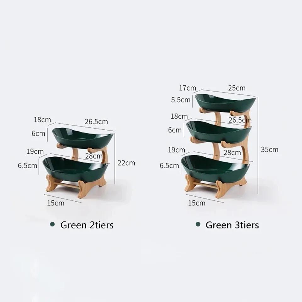 2/3 Layer Fruit & Snack Plate – Home Accent Box