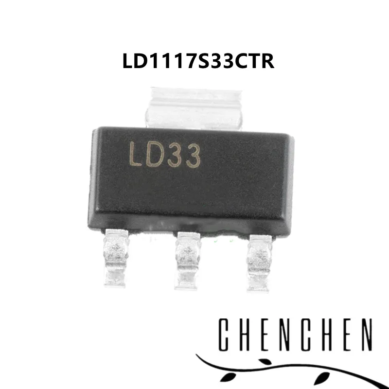 10 pçs/lote LD1117S33CTR LD1117 LD33 SOT 223 100% original Novo ...