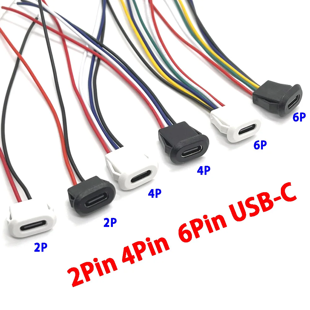 1PCS-USB-Type-C-Connector-Jack-Female-Type-C-With-card-buckle-3A-High ...