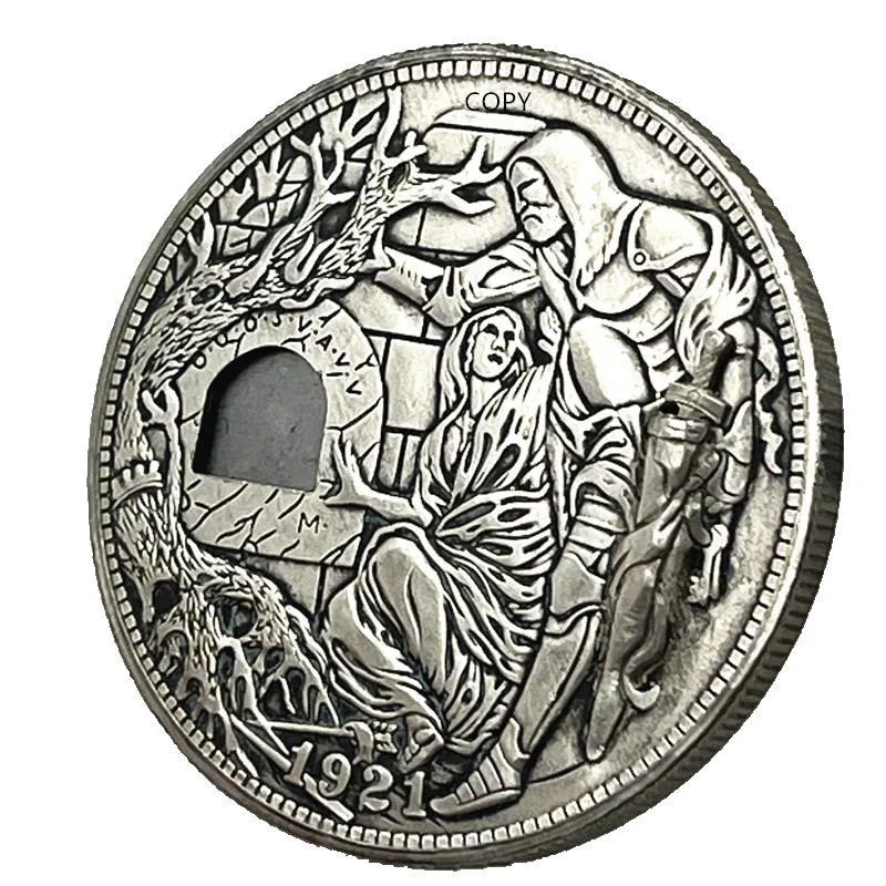 Movable-Mechanism-Holy-Grail-Coin-Hobo-Nickel-Roman-Booteen-Wandering ...
