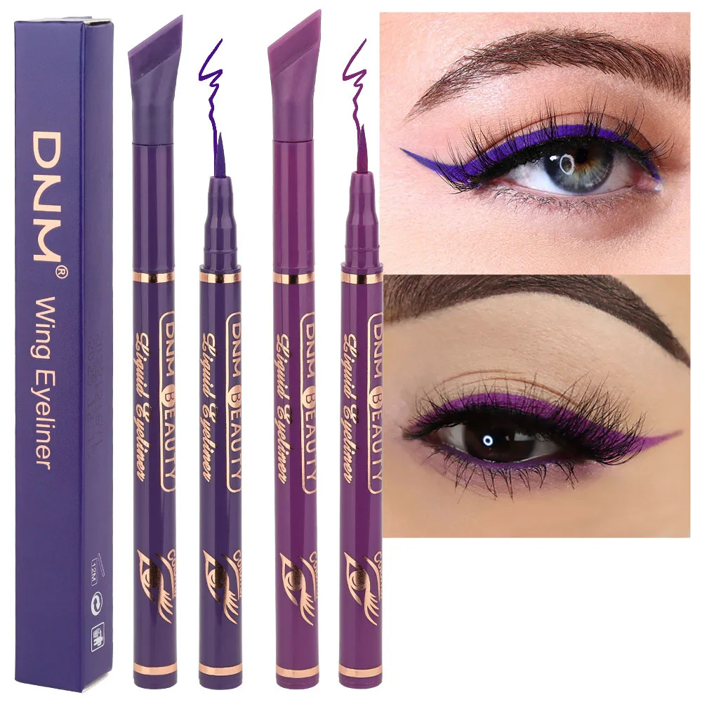 L-piz-Delineador-de-ojos-l-quido-mate-maquillaje-negro-y-p-rpura ...