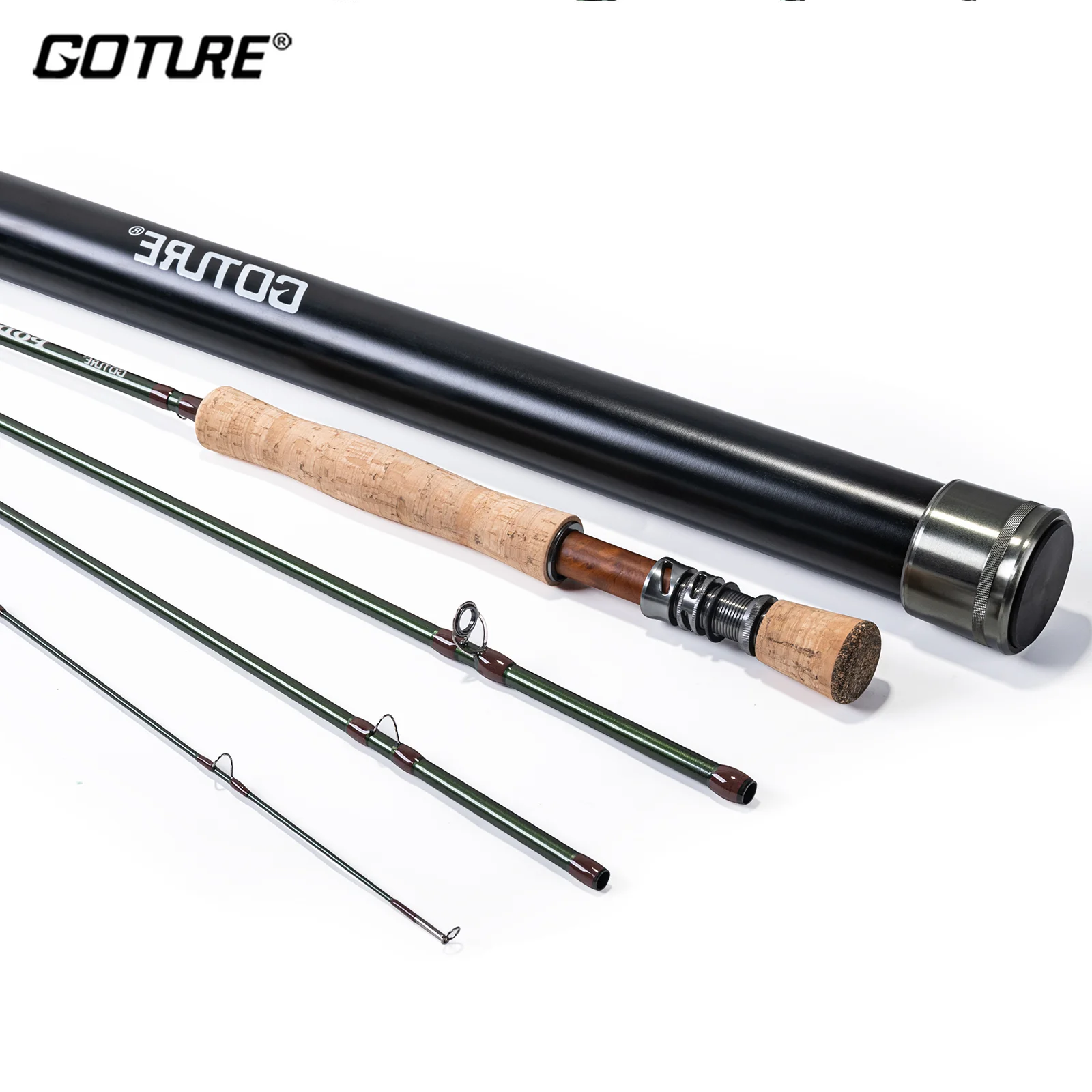 Goture-4-5-7-8-4-Sections-Portable-Travel-Fly-Pole-2-7m-Carbon-Fiber ...