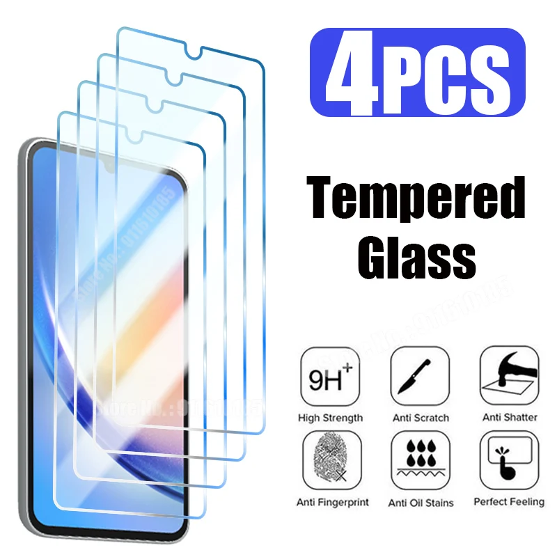 4PCS-Tempered-Glass-for-Samsung-A54-A34-A14-A12-A52-A13-A71-A23 ...