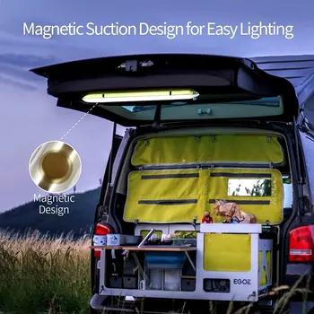 Portable Inflatable Solar Camping Tent Lights 2000mAh Foldable 60CM ...