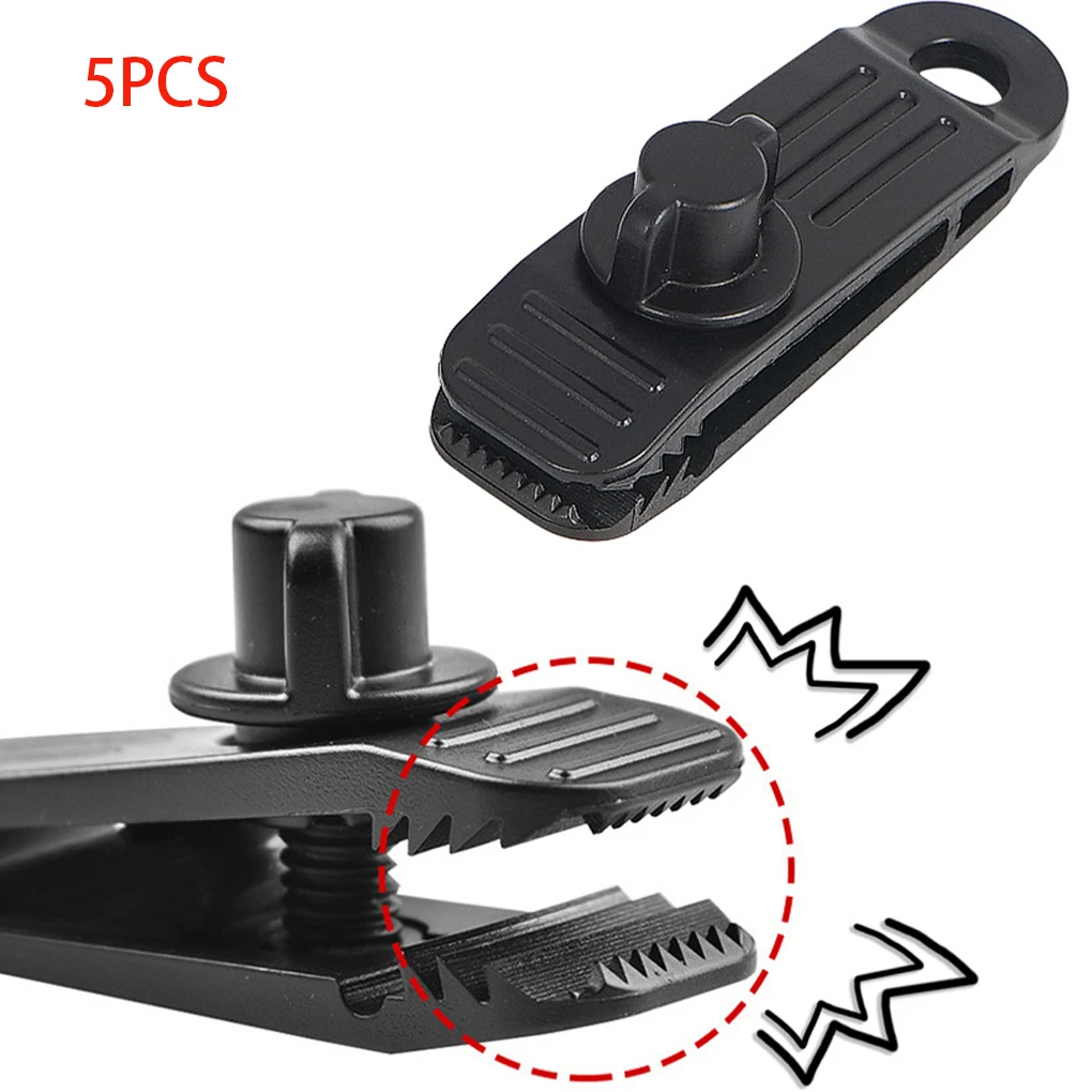 5PCS-Tent-Canopy-Clip-Outdoor-Wind-Rope-Reusable-Clamps-Awning ...