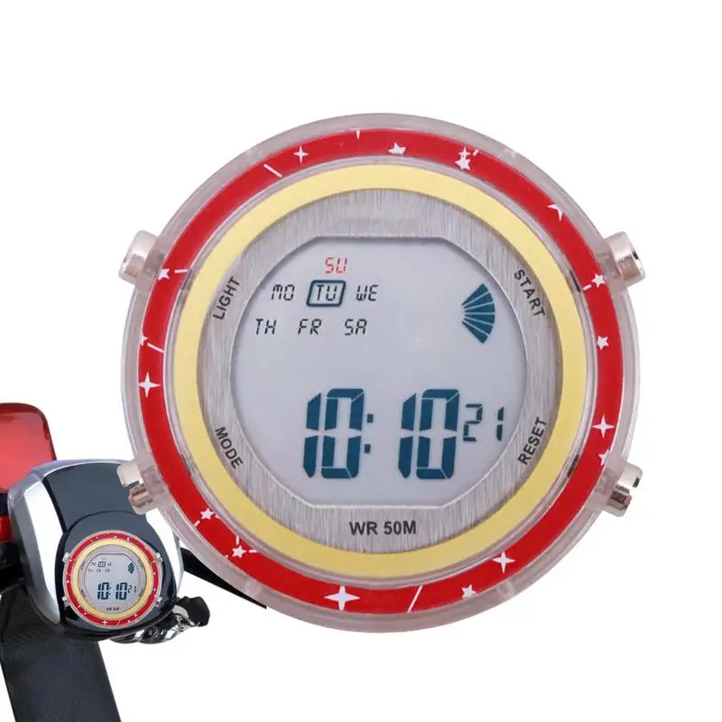 Motorcycle-Digital-Clock-Luminous-Dial-Stick-On-Motorbike-Mount-Watch ...